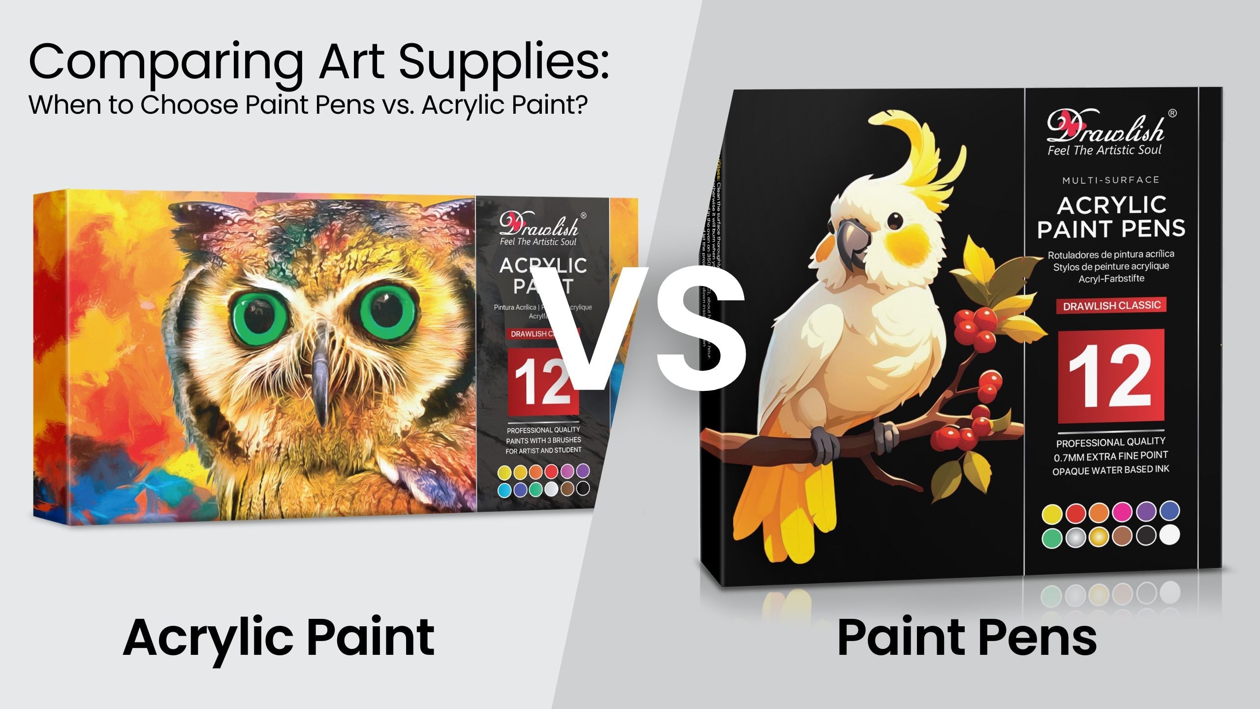 Comparing Art Supplies: When to Choose Paint Pens vs. Acrylic Paint ...