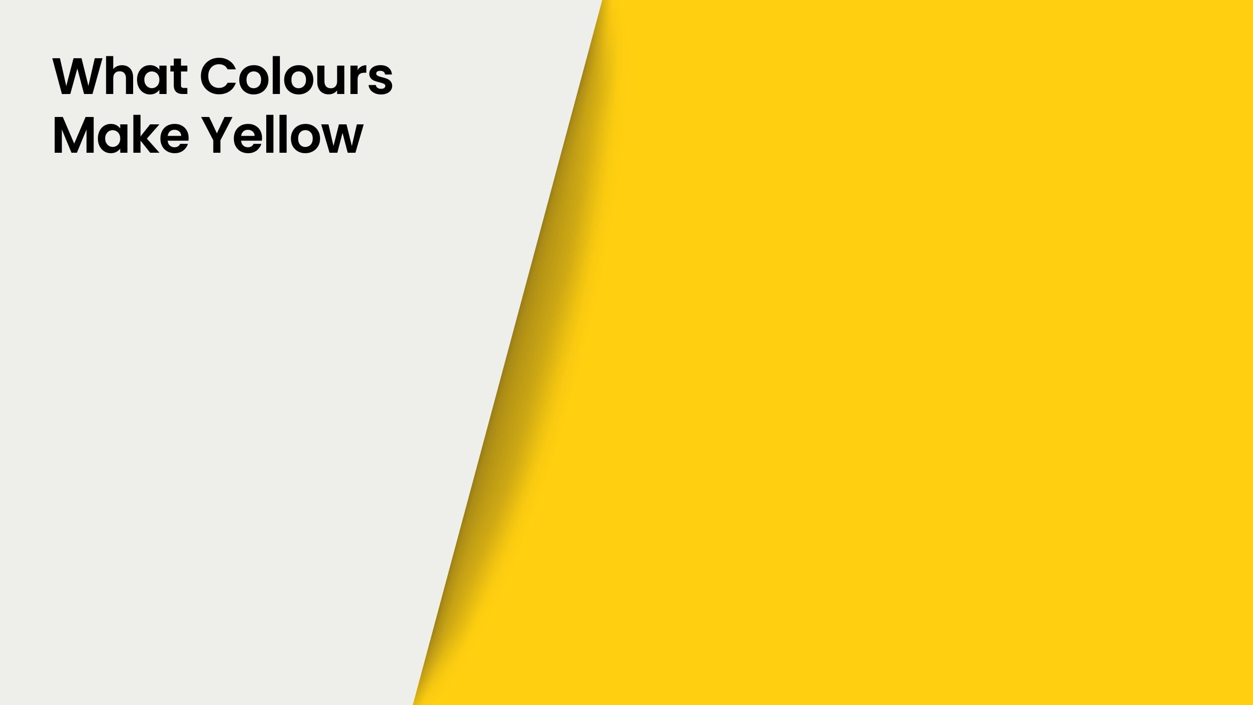 What Colours Make Yellow – Drawlish